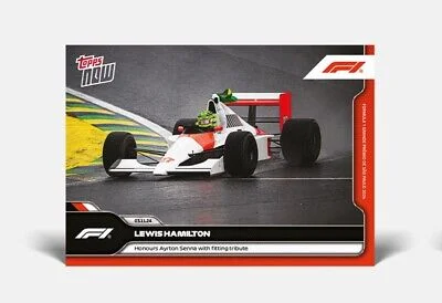Lewis Hamilton Cherishes Ayrton Senna Collectible Card at London ...