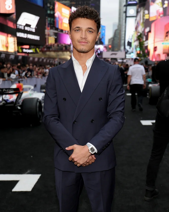 Lando Norris Flaunts Stunning New Luxury Watch at Star-Studded F1 Movie ...
