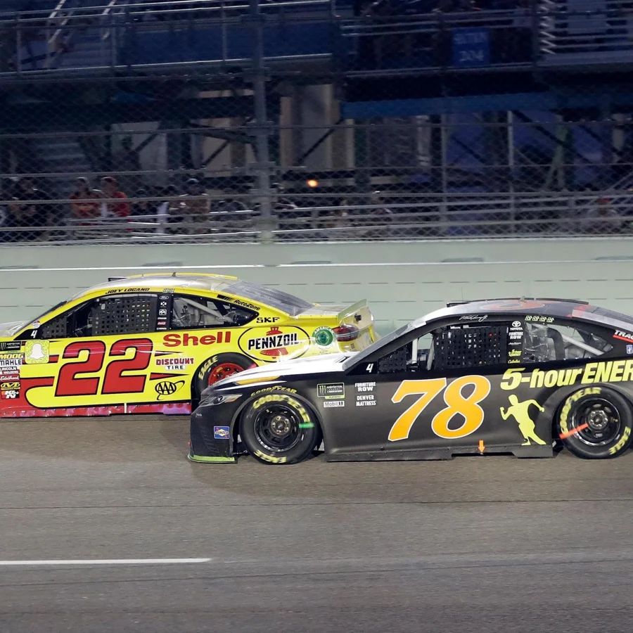 Joey Logano Denny Hamlin Clash Reignited: The Shove That Shocked NASCAR ...