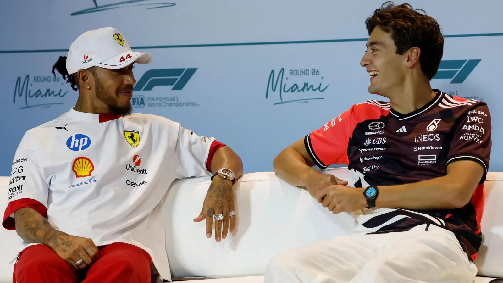 Lewis Hamilton Surprises F1 Drivers by Dropping Memes in Group Chat