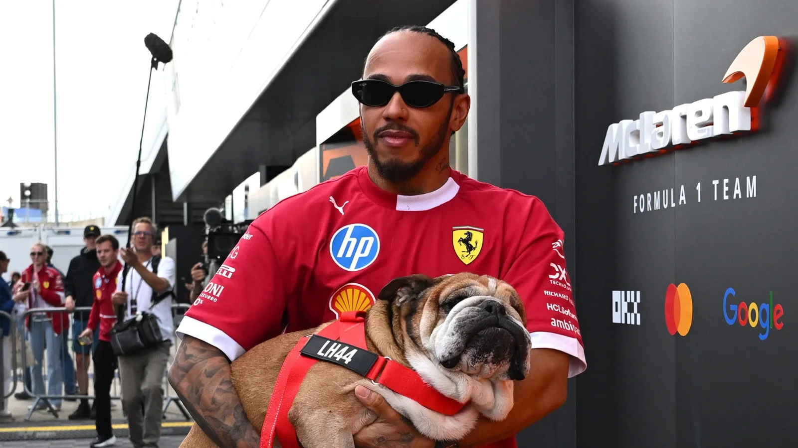 Lewis Hamilton Withdraws from Ferrari Test After Roscoe's Health Scare