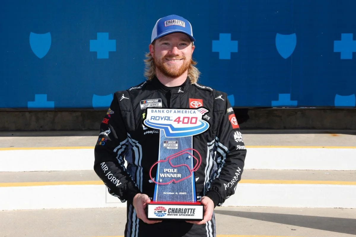 Tyler Reddick Snags Charlotte Pole, Edges Van Gisbergen